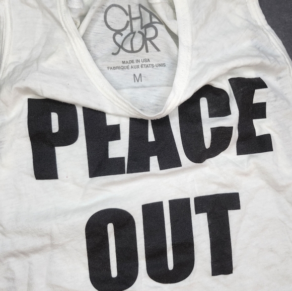 Chaser | Tops | Chaser Peace Out Tank | Poshmark